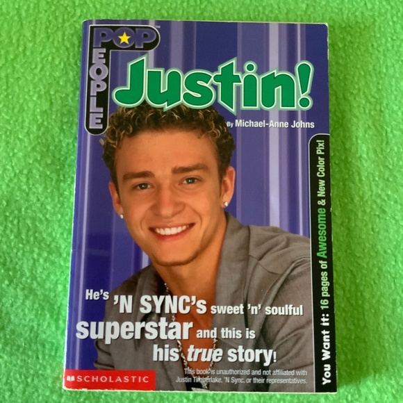 Other | Justin Timberlake Pop People Scholastic Book 200 Htf | Poshmark